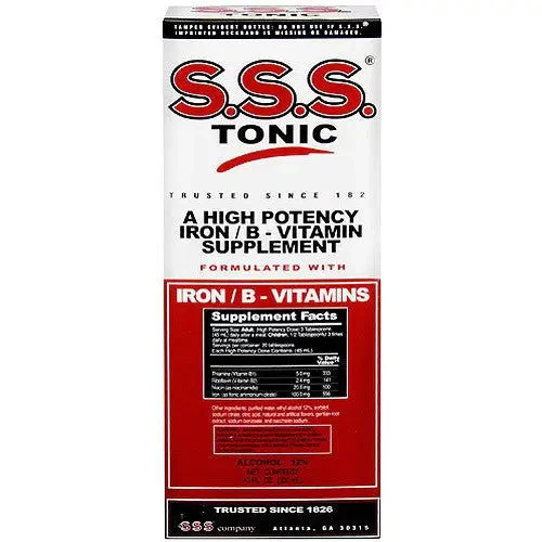 SSS High Potency Iron Tonic Supplement 10 oz